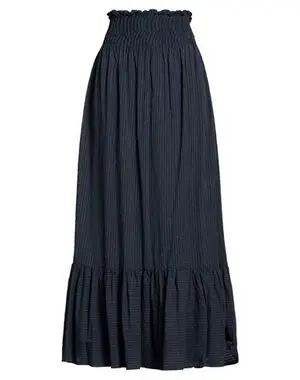 Aspesi Maxi Skirt Midnight Size Cotton - Blue