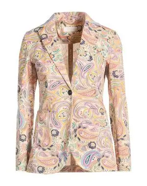 CIRCOLO 1901 Blazer Size Cotton, Elastane - Beige