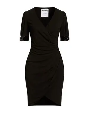 Moschino Mini Dress Fuchsia Size Viscose - Black