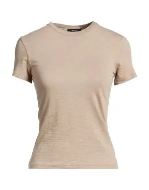 Theory Organic Cotton Jersey T-shirt - Beige