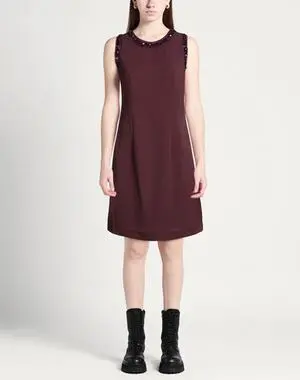 OLTRE Mini Dress Burgundy Size Polyester