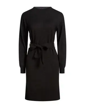 Armani Exchange Mini Dress Size Polyamide, Viscose, Wool, Metallic Fiber, Cashmere - Black