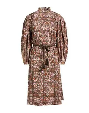Antik Batik Midi Dress Size Cotton - Grey