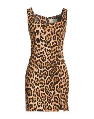 Ba&sh Mini Dress Light Brown Size Cotton, Elastane - Beige