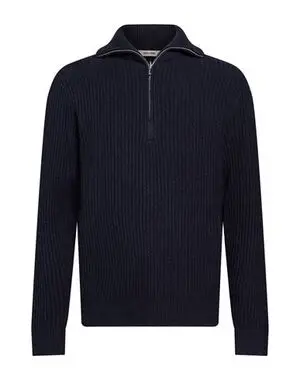 ONLY & SONS Man Turtleneck Dark Brown Size M Cotton, Polyester, Elastane, Wool Blue