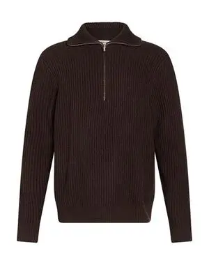 ONLY & SONS Turtleneck Dark Size Cotton, Polyester, Elastane, Wool - Brown