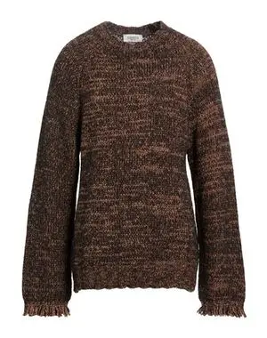 LANEUS Sweater Dark Size Alpaca Wool, Synthetic Fibers, Baby Alpaca Wool, Organic Cotton, Merino Wool - Brown