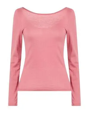 Majestic Filatures Organic Cotton & Cashmere Long Sleeve Tee - Pink