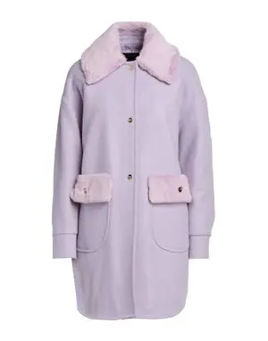 Herno Coat Lilac Size Virgin Wool, Polyamide