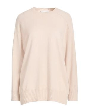 ANNA MOLINARI Wool Cashmere Crewneck Sweater - Blush