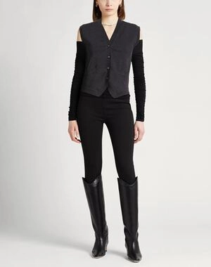 ANNA MOLINARI Wool Sleeveless V-neck Cardigan