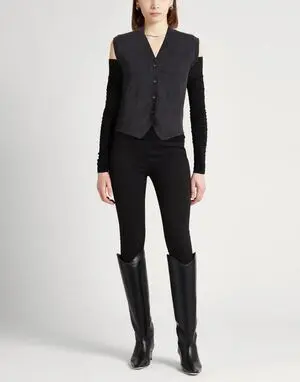 ANNA MOLINARI Wool Sleeveless V-neck Cardigan