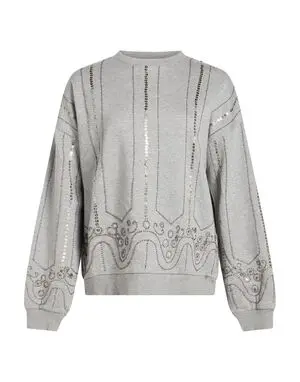 OTTOD'AME Crewneck Embellished Sweatshirt
