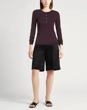 XACUS Long Sleeve Ribbed Cotton Polo Shirt