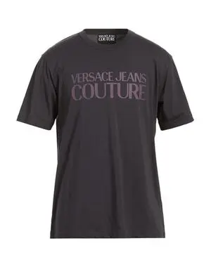 Versace T-shirt Charcoal Size Cotton - Grey