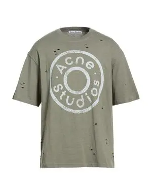 Acne Studios T-shirt Khaki Size Cotton, Polyester