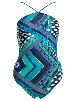 Emilio Pucci Vivara One-piece Swimsuit - Blue