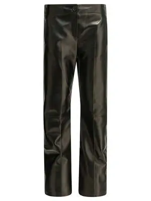 Khaite Mita Tailored Lambskin Leather Pants