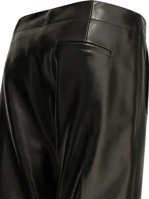 Khaite Mita Tailored Lambskin Leather Pants