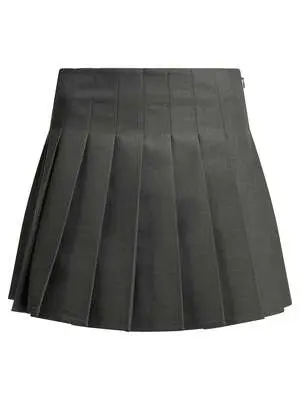 SELF-PORTRAIT Pleated Miniskirt - Grey