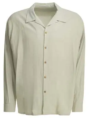 A.PRESSE Casual Silk Shirt - Grey