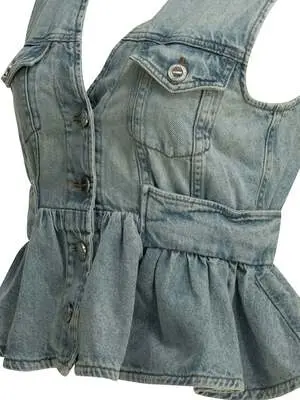 GANNI Denim Vest