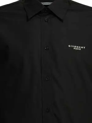 Givenchy Cotton Poplin Shirt With Embroidered Logo