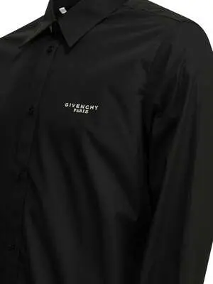 Givenchy Cotton Poplin Shirt With Embroidered Logo