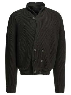 TOM FORD Double Breasted Cashmere Cardigan - Grey