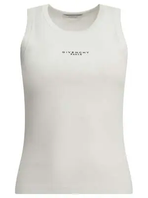 Givenchy Logo Tank Top - White