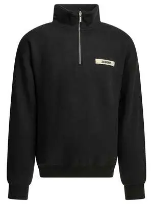 Jacquemus Le Camionneur Gros Grain Half Zip Sweatshirt