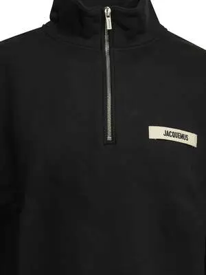 Jacquemus Le Camionneur Gros Grain Half Zip Sweatshirt