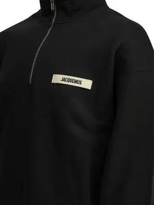 Jacquemus Le Camionneur Gros Grain Half Zip Sweatshirt