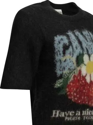 GANNI Strawberry' Crew Neck Sweater