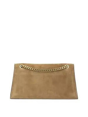Tory Burch Suede Shoulder Bag - Beige