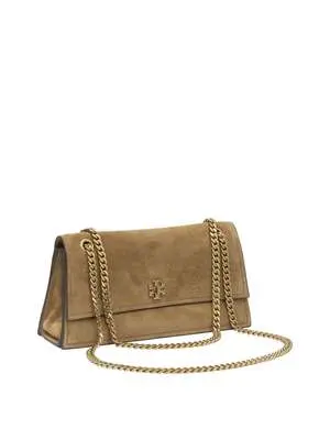 Tory Burch Suede Shoulder Bag - Beige