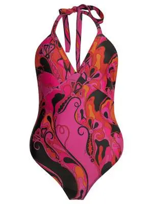 Emilio Pucci Orchidee' One Piece Swimsuit - Fuchsia