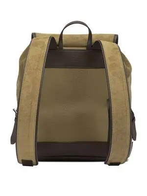 Valentino Garavani Antibes Suede And Leather Backpack