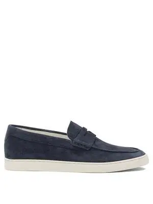 Brunello Cucinelli Suede Loafers - Blue