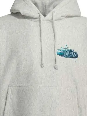 StÜssy Cotton Hoodie With Graphic Detail