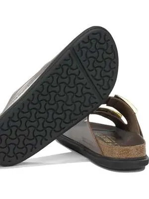BIRKENSTOCK Arizona Droplet Buckle Low Sandals - Brown