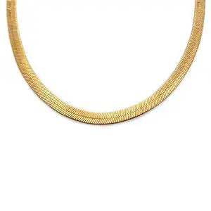RACHEL NATHAN Herringbone Necklace - Gold