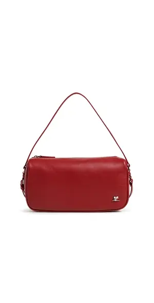 COURREGES Calf Small Three Sixty Bag - Cherry