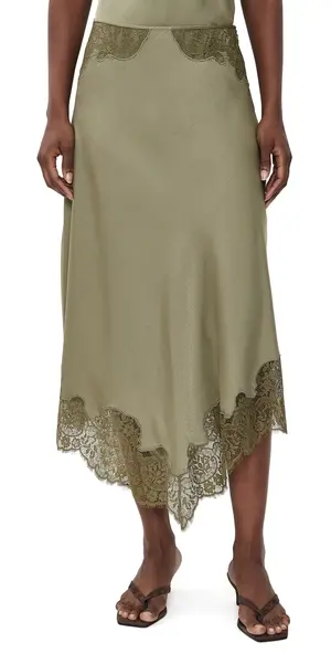 Ba&sh Coni Lace Trim Skirt