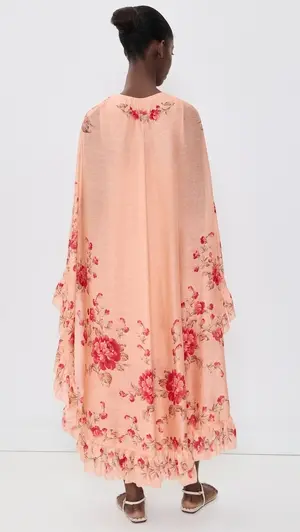 Sea Christina Print Midi Cape Dress