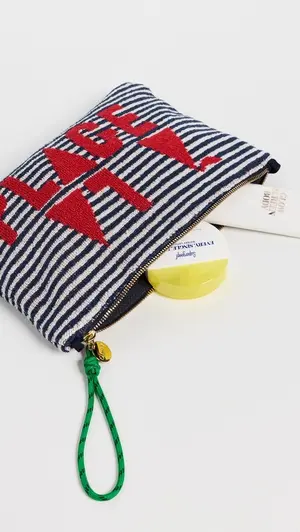 Clare V. Terry Cloth Flat Clutch