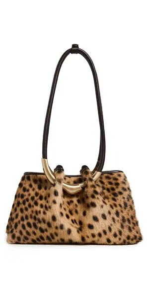 Cult Gaia Asa Shoulder Bag - Cheetah