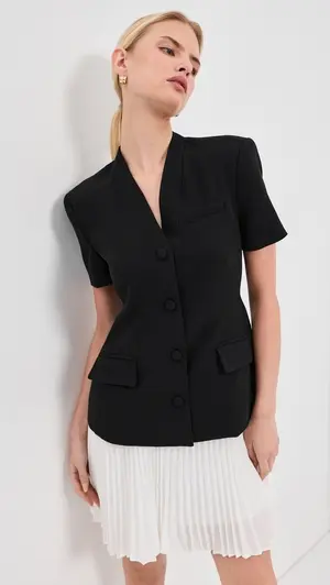 Simkhai Leah Short Sleeve Blazer Mini Dress