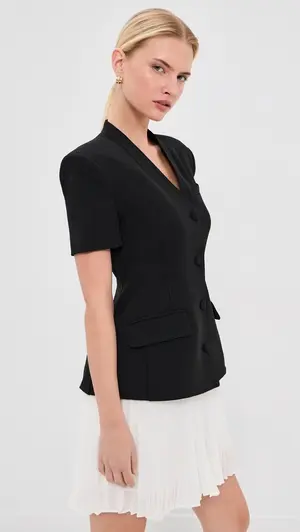 Simkhai Leah Short Sleeve Blazer Mini Dress