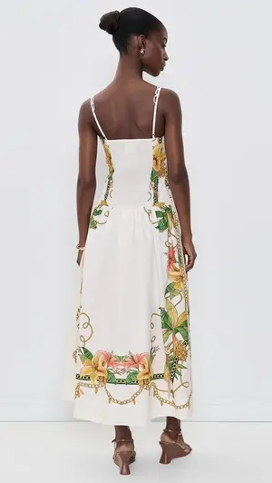 Farm Rio Tropical Royalty Midi Dress